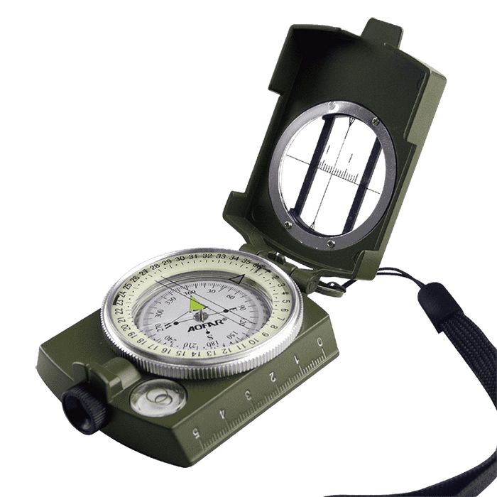 AOFAR Military Compass Lensatic Sighting Navigation, Waterproof and ...